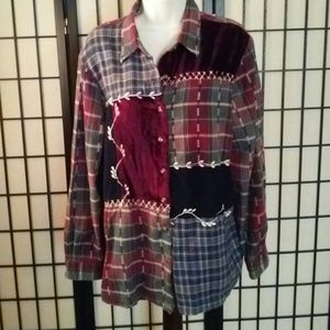 Blair | Tops | Blair Patchwork Cotton Top | Poshmark