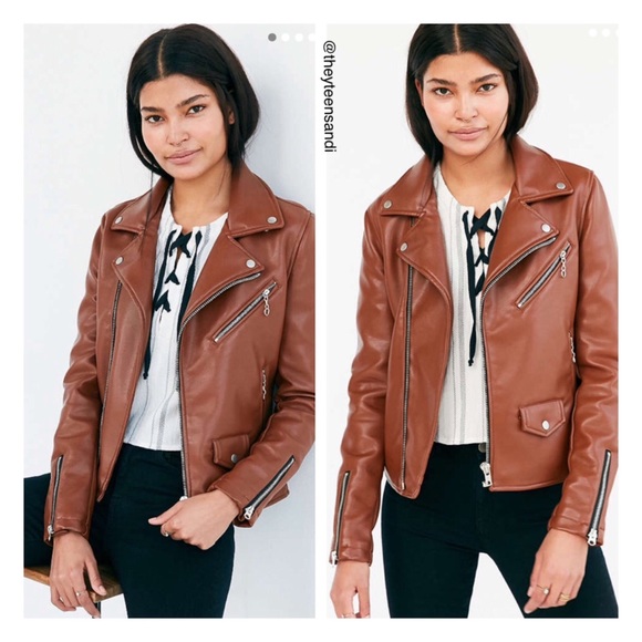 Urban Outfitters | Jackets & Coats | Urban Outfitters Moto Jacket Faux ...