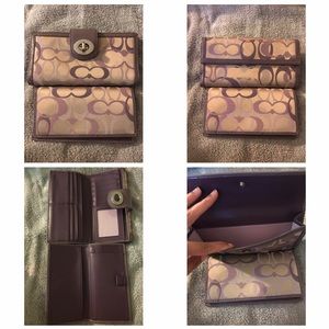 Coach | Bags | Coach Purse Wallet And Check Book Cover | Poshmark