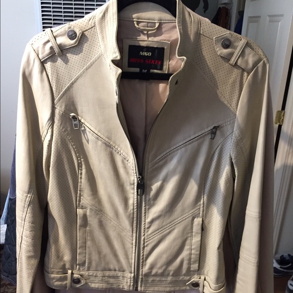 Miss Sixty | Jackets & Coats | Miss Sixty Cream Colored Moto Jacket ...