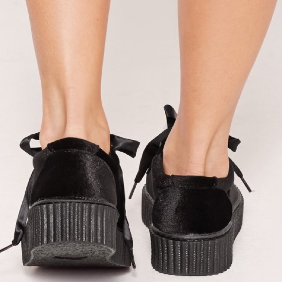 Missguided | Shoes | Missguided Velvet Sneakers | Poshmark
