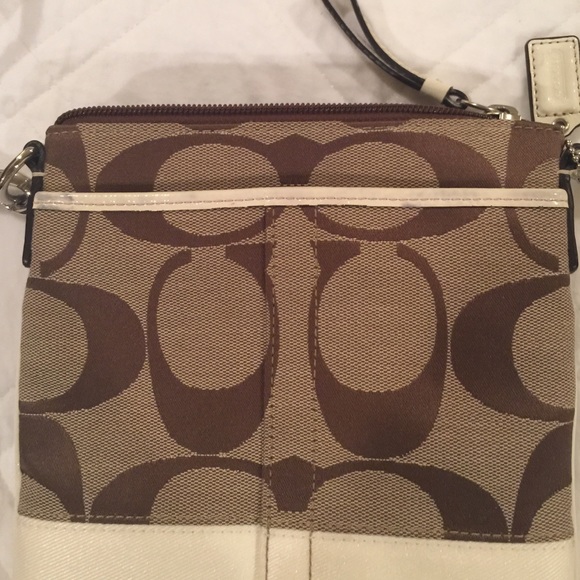 Coach | Bags | Coach Signature Stripe Swingpack Crossbody Bag | Poshmark