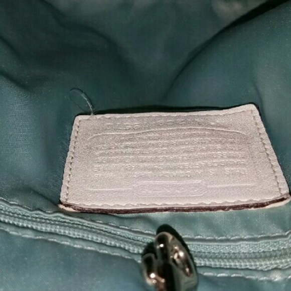 Coach | Bags | Coach Winter White Open Art Leather Handbag | Poshmark