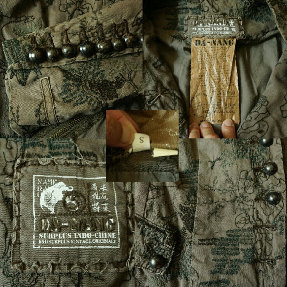 Da-Nang | Jackets & Coats | Da Nang Military Embroidered Jacket Olive ...