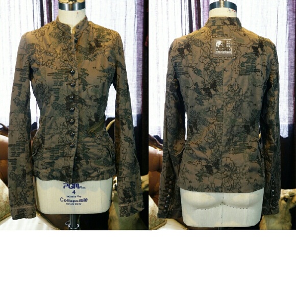 Da-Nang | Jackets & Coats | Da Nang Military Embroidered Jacket Olive ...