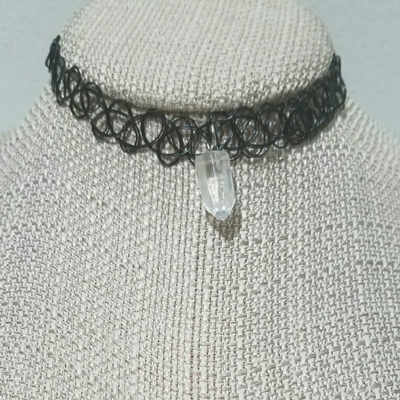 handmade | Jewelry | Crystal Point Tattoo Choker | Poshmark
