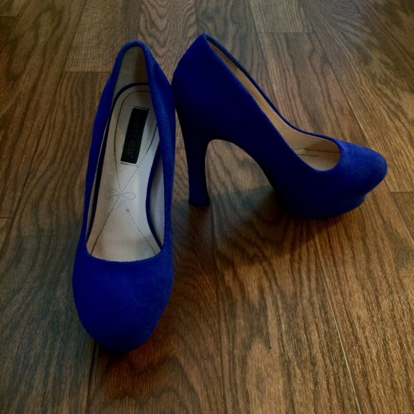 beauty heel | Shoes | Royal Blue Heels With Platform | Poshmark