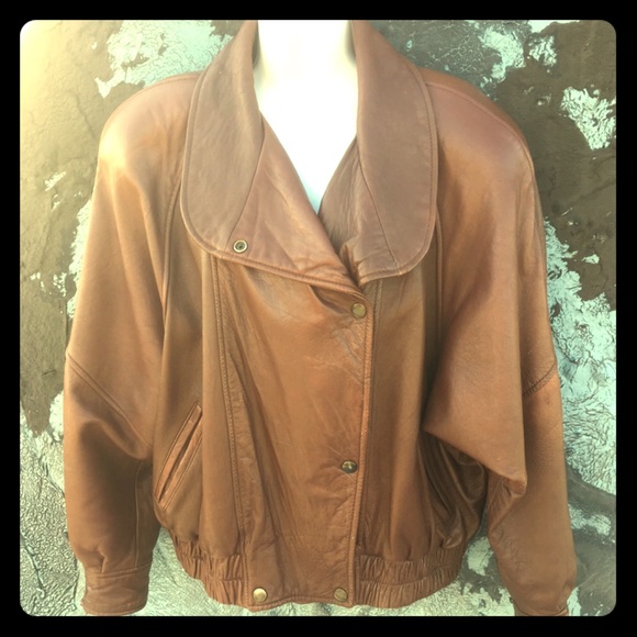 Vintage | Jackets & Coats | Vintage Leather Dolman Jacket | Poshmark