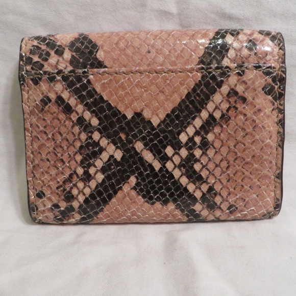 Coach | Bags | Coach Card Wallet In Python Embossed Leather | Poshmark