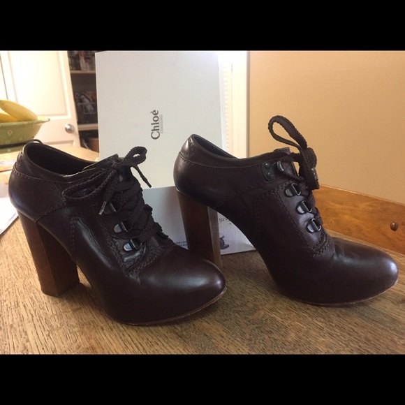 Chloe | Shoes | Chlo Platform Lace Up Bootie | Poshmark