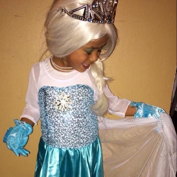Dresses | Elsa Frozen Snowflakes Costume Just Dress Available Bin One ...