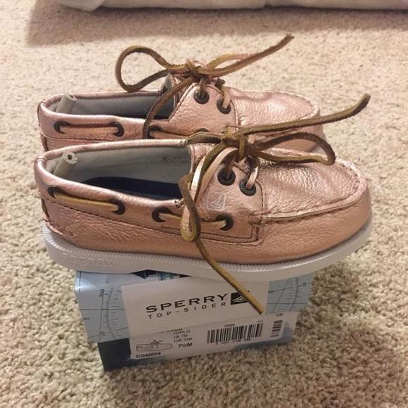 Sperry | Shoes | Sperry Topsider Boat Shoes In Rose Gold | Poshmark