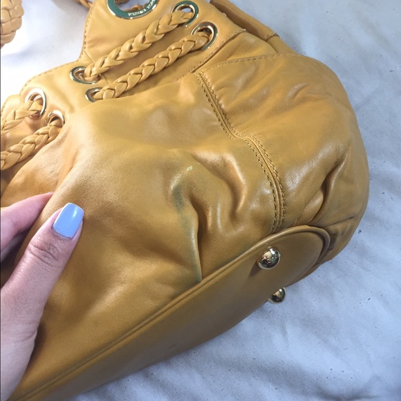 Michael Kors | Bags | Authentic Michael Kors Leather Mustard Color Bag ...