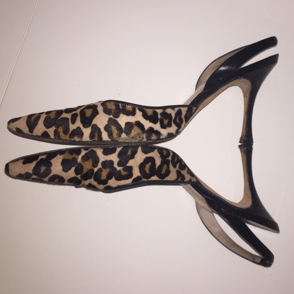 Manolo Blahnik | Shoes | Manolo Blahnik Leopard Print Slingbacks | Poshmark