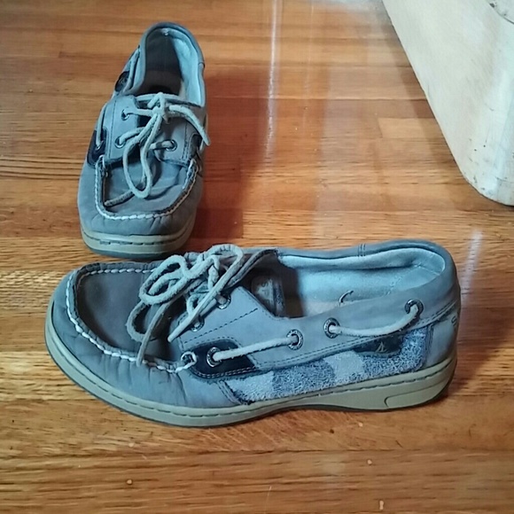 Sperry | Shoes | Sperry Gray With Black And Gray Print | Poshmark