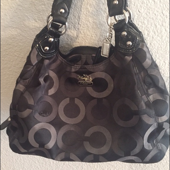 Coach | Bags | Coach Madison Op Art Shoulder Bag | Poshmark