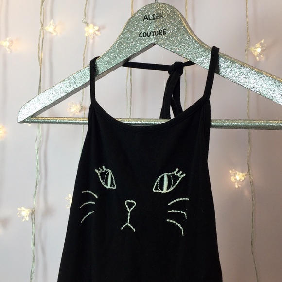 Brandy Melville | Tops | Rare Brandy Black Cat Sachi | Poshmark
