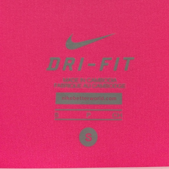 Nike | Tops | Nike Dri Fit Neon Pink Short Sleeve Running Tee | Poshmark