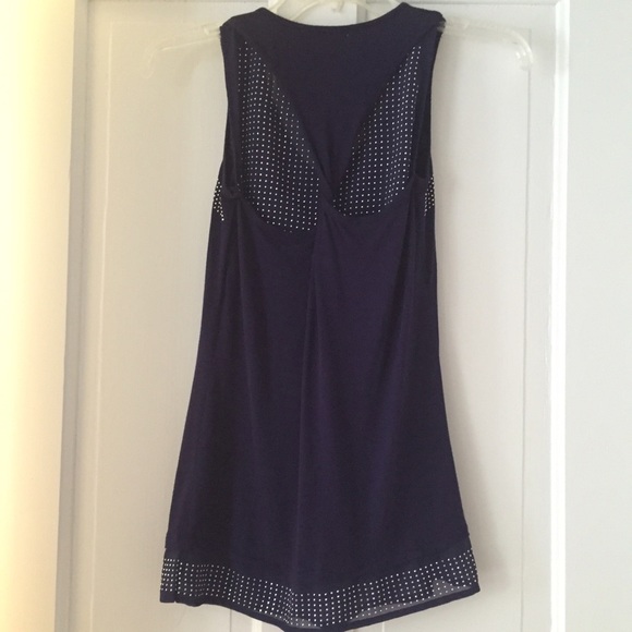 Design History | Tops | Reducedroyal Purple Rhinestone Tank | Poshmark