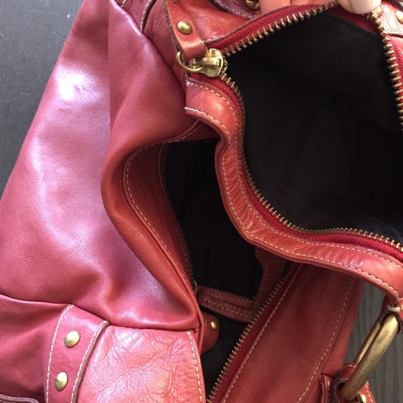 Kenneth Cole | Bags | Kenneth Cole Red Leather Hobo Bag | Poshmark