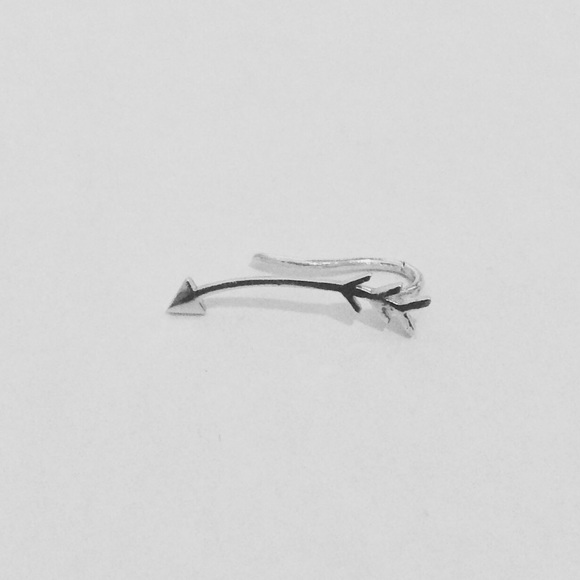 Jewelry | Silvertone Arrow Ear Crawlerear Pin | Poshmark