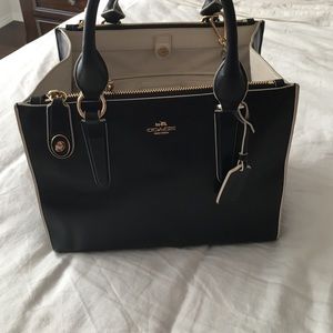 navy blue coach purse on Poshmark