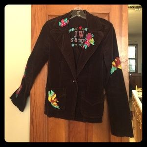 Johnny Was | Jackets & Coats | Johnny Was Embroidered Corduroy Jacket ...