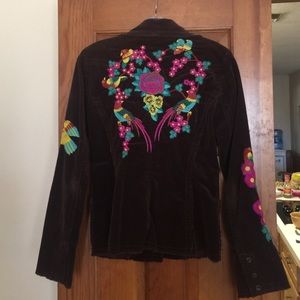 Johnny Was | Jackets & Coats | Johnny Was Embroidered Corduroy Jacket ...