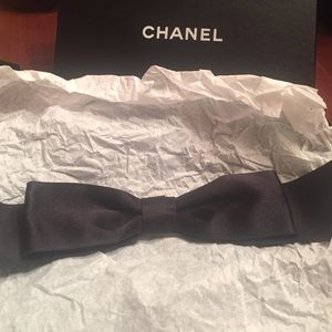 CHANEL | Accessories | Authentic Chanel Silk Bow | Poshmark