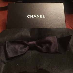 CHANEL | Accessories | Authentic Chanel Silk Bow | Poshmark