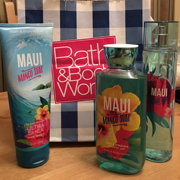 Bath & Body Works | Other | Bath Body Works Maui Mango Surf Set | Poshmark