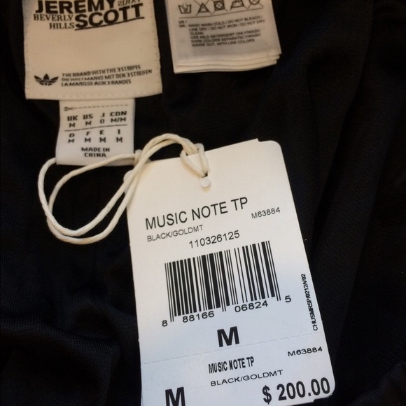 adidas | Pants | Nwt Adidas Jeremy Scott Music Notes Pants Lrgmed ...