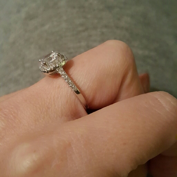Jewelry | Beautiful Simulated Diamond S925 Engagement Ring | Poshmark