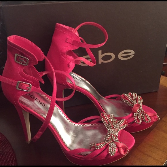bebe | Shoes | Nib Brand New Rhinestone Embellished Bebe Heels | Poshmark