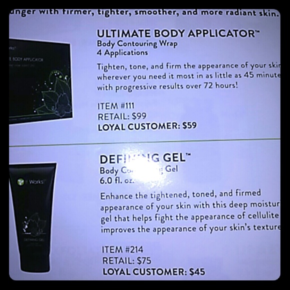 It Works! | Other | Body Wraps And Defining Body Gel | Poshmark