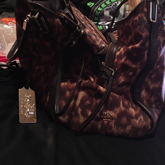 Coach | Bags | Coach Madison Ocelot Printed Small Phoebe | Poshmark