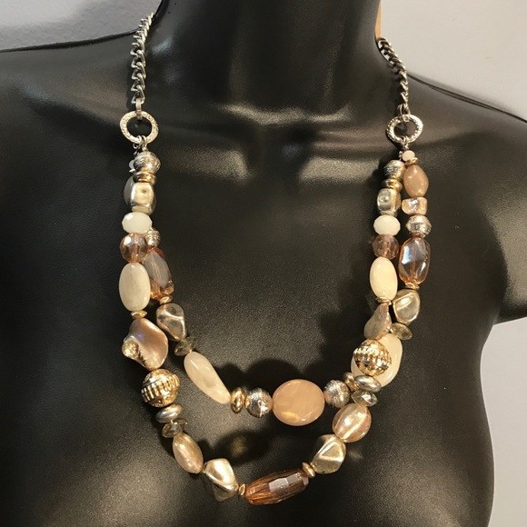 Ruby Rd. | Jewelry | Ruby Rd Double Strand Stone Necklace Bnwt | Poshmark