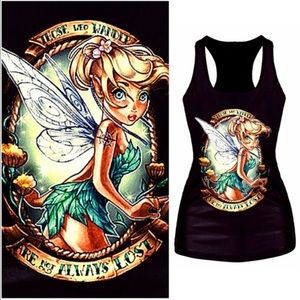Tops | Tinker Bell From Peter Pan Wander Tank Top Nwts | Poshmark