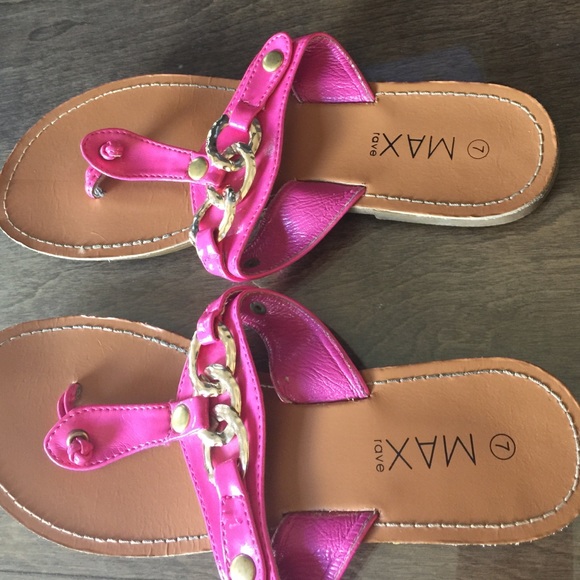 Max Rave | Shoes | Hot Pink Max Rave Flippy Floppies | Poshmark