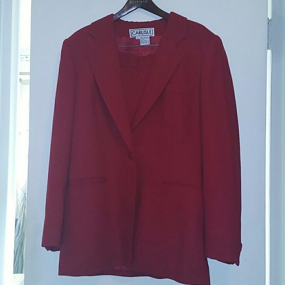 Carlisle | Jackets & Coats | Red Power Suit | Poshmark