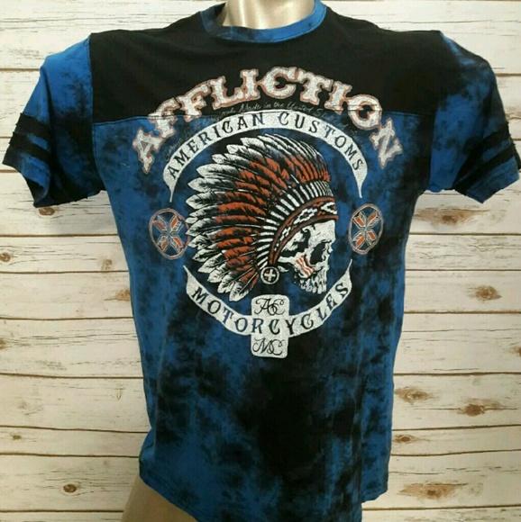 affliction | Shirts | Authentic Afflictionamerican Customsmens Shirt ...
