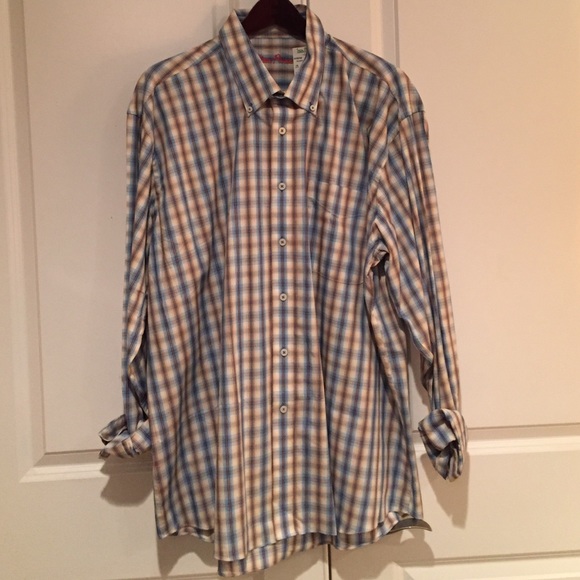 Alan Flusser | Shirts | Alan Flusser Mens Plaid Shirt | Poshmark