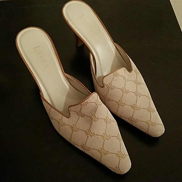 Ralph Lauren | Shoes | Ralph Lauren Tan Mules | Poshmark