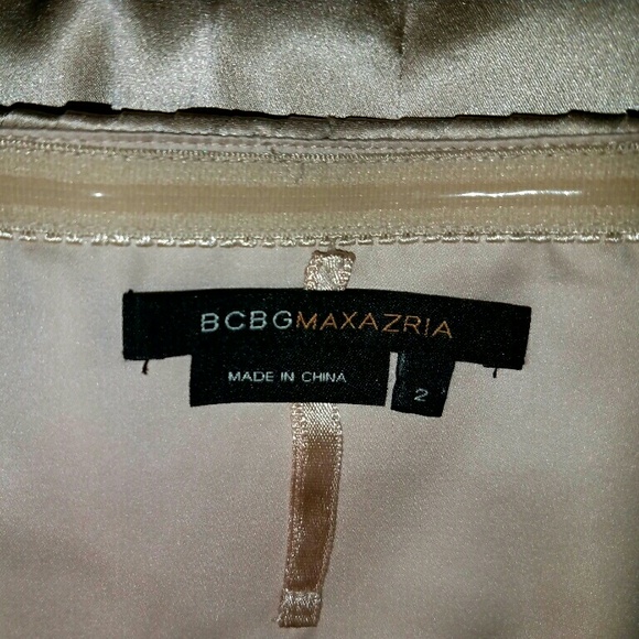 BCBGMaxAzria | Dresses | Bcbgmaxazria Silk Champagne Dress | Poshmark