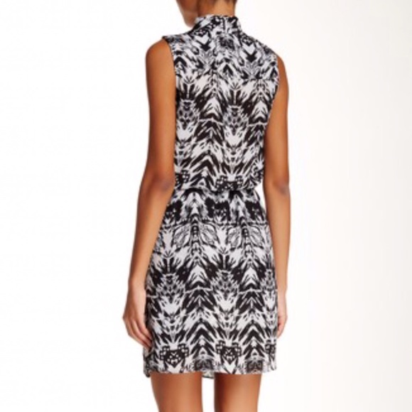 Parker | Dresses | Parker Draped Surplice Neck Arcus Black Mini Dress ...