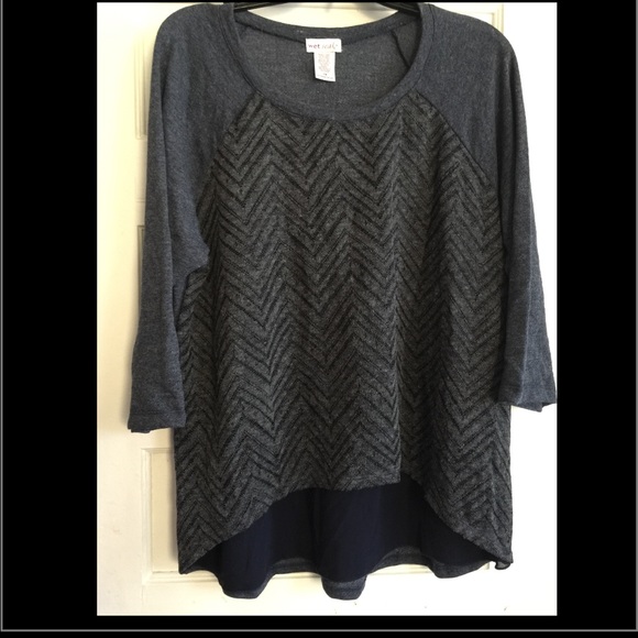 Wet Seal | Tops | Chevron Embossed Print Top | Poshmark
