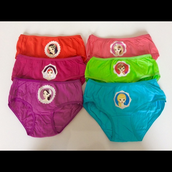 Accessories | 12 Princess Barbie Cotton Girls Underware 2t6t | Poshmark