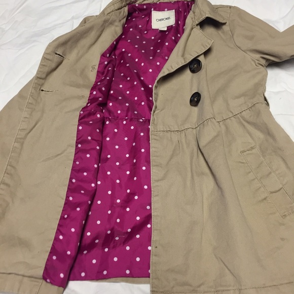 Cherokee | Jackets & Coats | Kids Girls Aline Jacket With Pink Lining ...