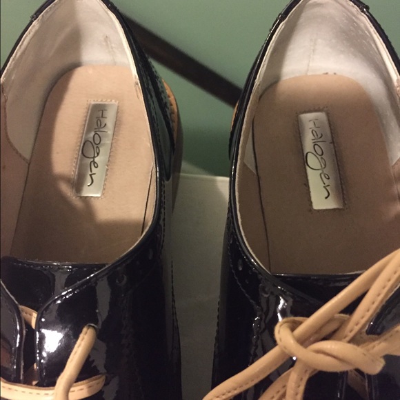 Halogen | Shoes | Womens Patent Leather Oxford Low Heel Shoes | Poshmark