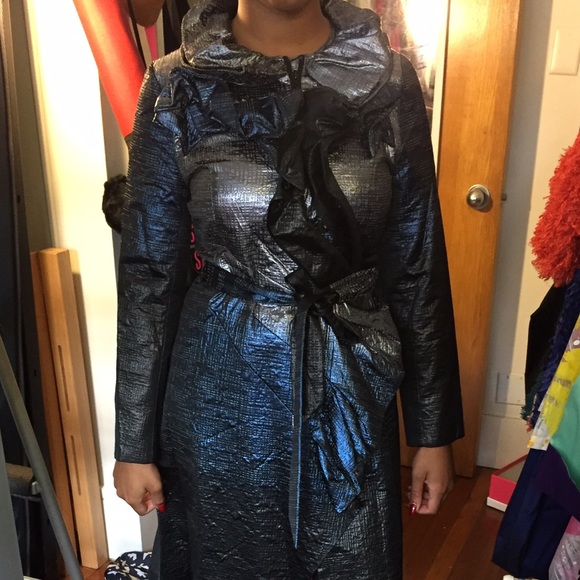 Samuel Dong | Jackets & Coats | Black Blue Silver Jacket Coat | Poshmark